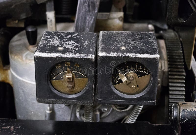 Old Measuring Instrument in Abandoned Factory Stock Photo - Image of ...