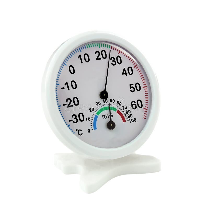 Measuring Instrument of Temperature and Humidity Stock Photo - Image of ...