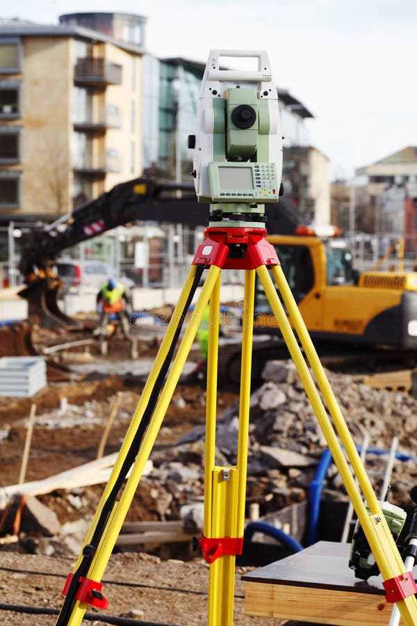 Measuring Instrument, Total-station Equipment Stock Image - Image of ...