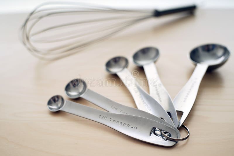 Measuring Instruments for Baking Stock Image - Image of stirring, steel ...