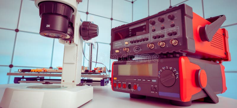 Measuring Instruments in a Modern Physics Research Laboratory Stock ...