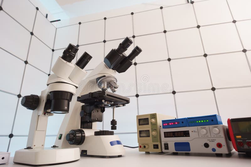 Measuring Instruments in a Modern Physics Research Laboratory Stock ...