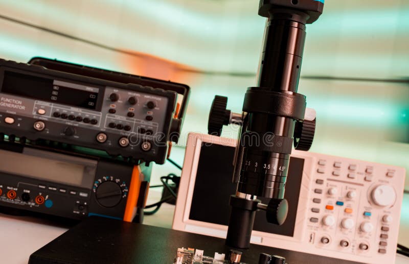 Measuring Instruments in a Modern Physics Research Laboratory Stock ...