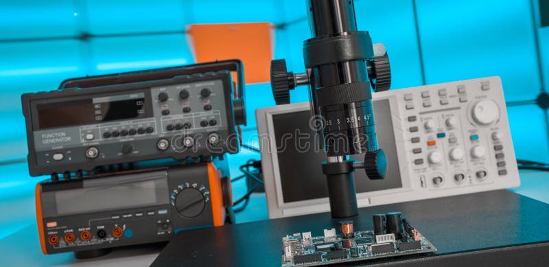 Measuring Instruments in a Modern Physics Research Laboratory Stock ...