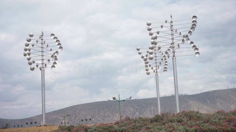 Measuring Instruments Rotate in the Wind Stock Footage - Video of ...