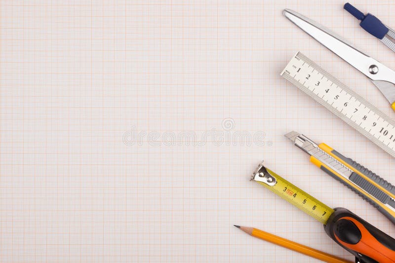 Measuring Instruments in a Row. Stock Image - Image of blue, durable ...