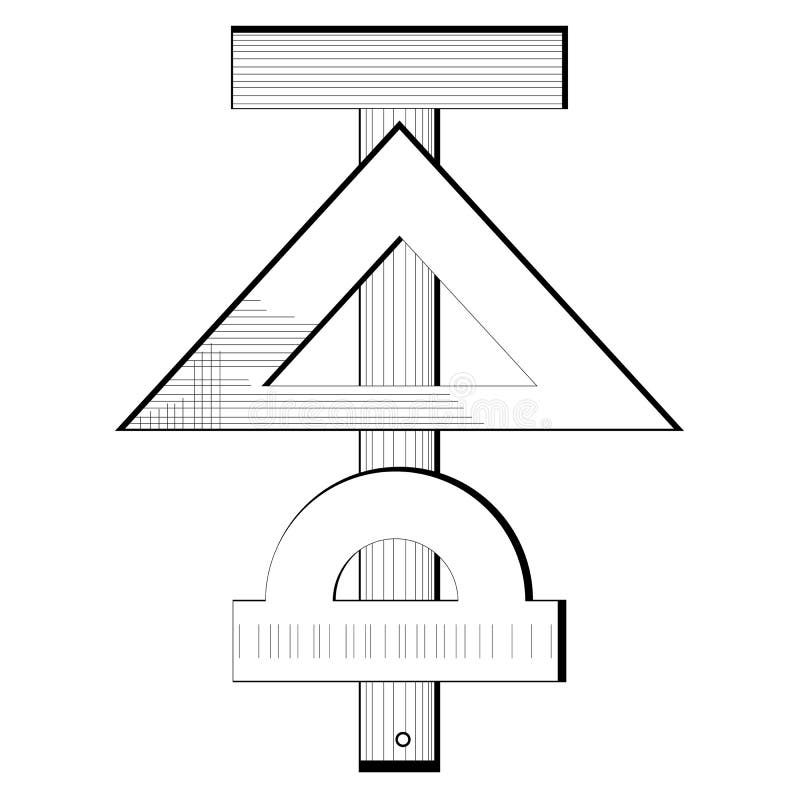 Measuring Instruments Symbol Stock Vector - Illustration of home ...
