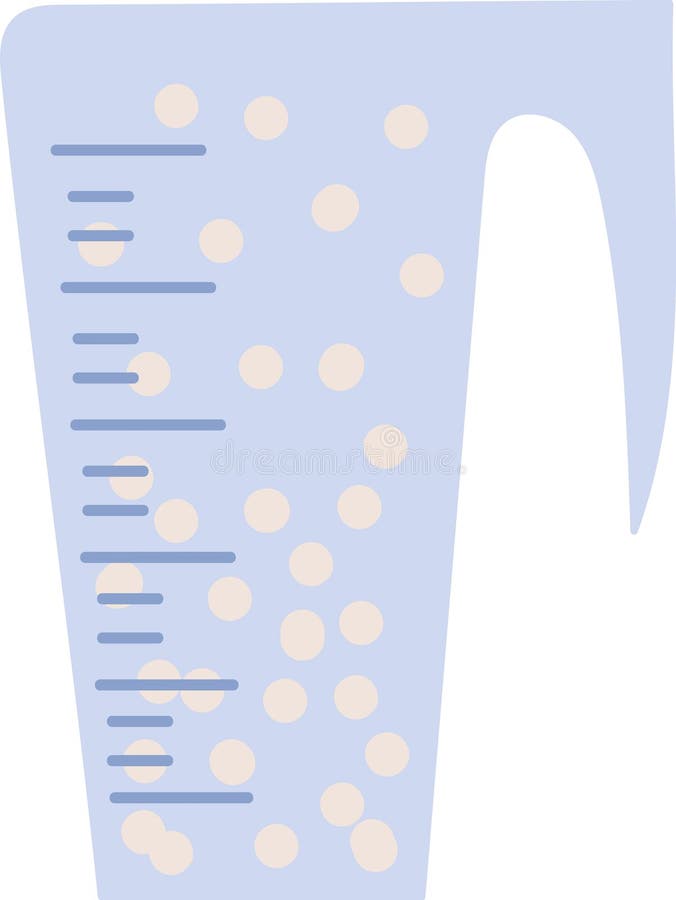 Measuring Jar with Bubbles stock vector. Illustration of research ...