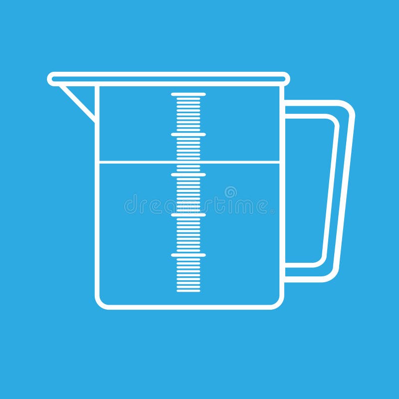 Measuring jug icon stock vector. Illustration of batchbox - 79068603