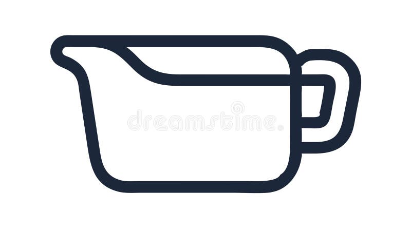 Measuring Jug Liquid Volume Flat Design Icon, Vector Design Generative ...