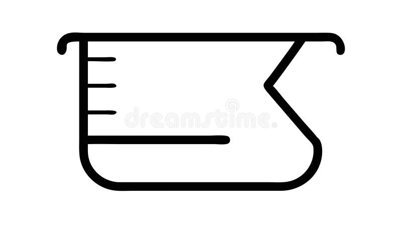 Measuring Jug Pitcher Outline Icon for Kitchen Cooking Vector Design ...