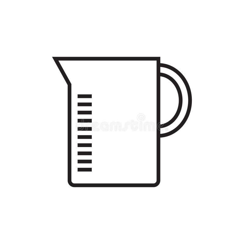 Measuring Jug. Vector Illustration Decorative Design Stock Vector ...