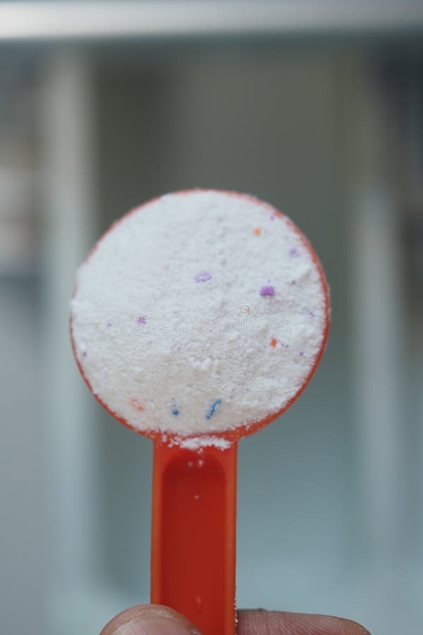 Measuring Laundry Detergent for a Clean Wash Load Every Time Stock ...