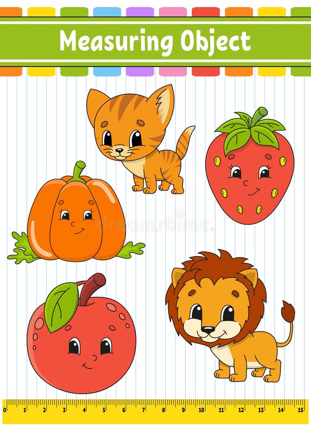 Measuring Length in Centimeter and Millimeter. Education Developing ...