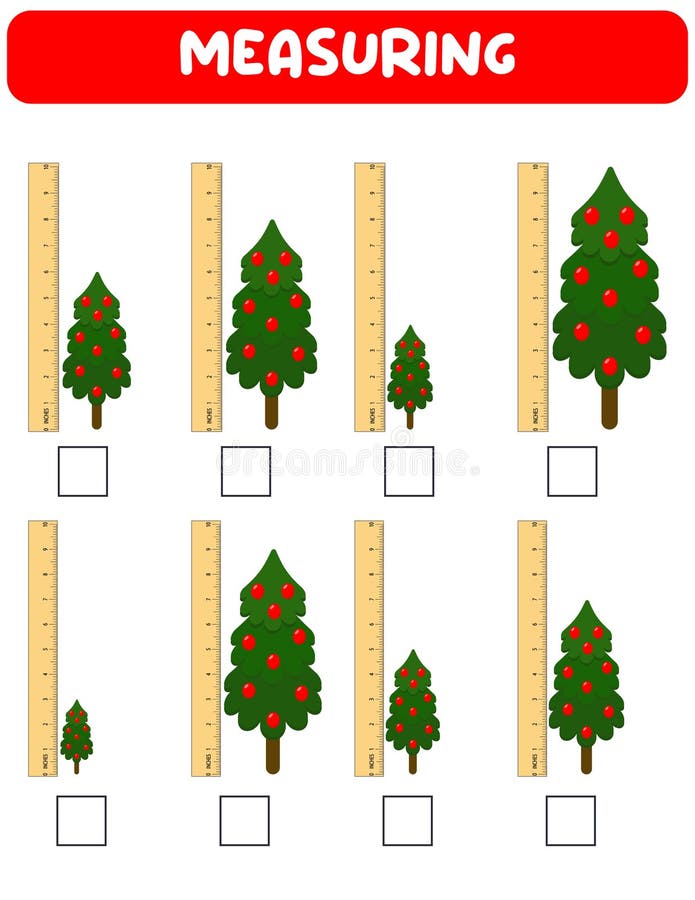 Measuring Length with Ruler. Education Developing Worksheet. Game for ...