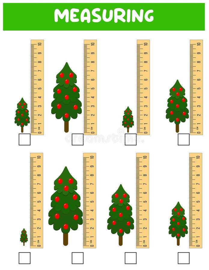 Measuring Length with Ruler. Education Developing Worksheet. Game for ...