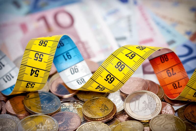 Measuring Money stock photo. Image of euros, banking - 13108240