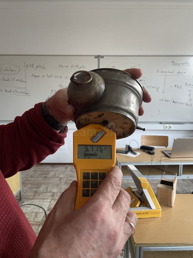 Measuring Nuclear Radiation Stock Image - Image of tool, health: 299477885