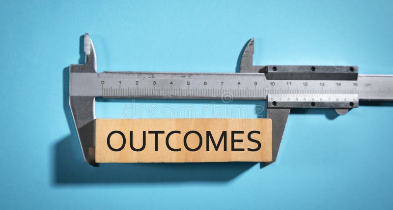 Measuring Outcomes Word. Business Concept Stock Image - Image of ...