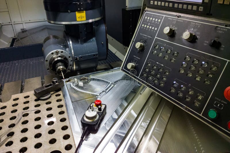 Measuring Process with Ruby Touch Probe on Large CNC Milling Machine in ...