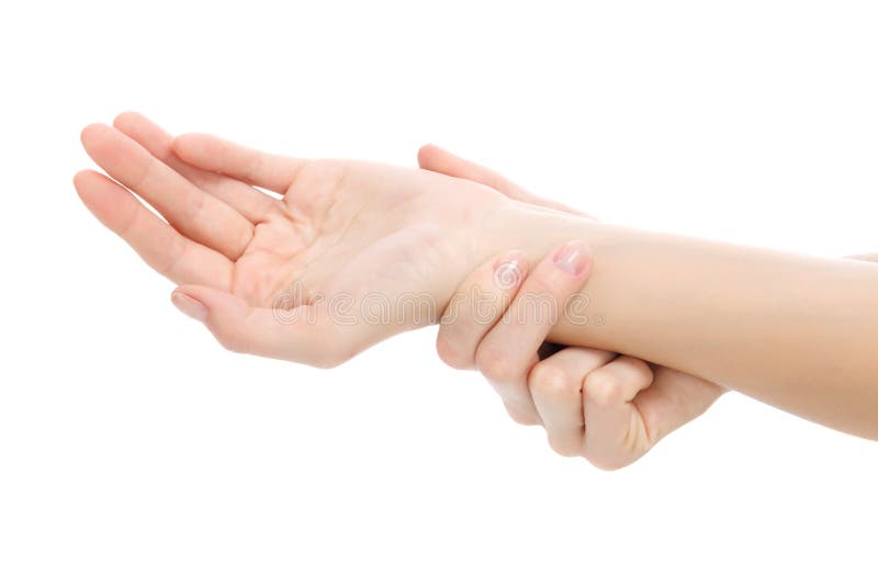 Check your pulse stock image. Image of female, cheerful - 15462559