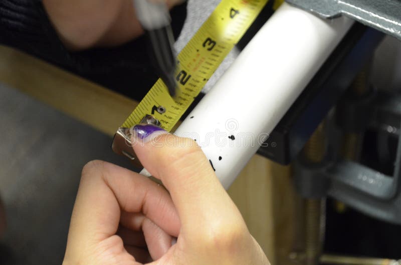 Measuring PVC stock image. Image of measuring, tape, marker - 50760569