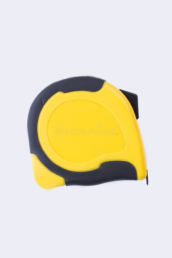 Measuring Roulette Isolated on White Background. Stock Image - Image of ...