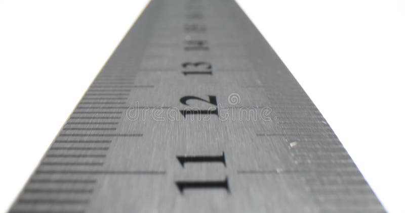 Measuring Ruler with Centimeters Against White Background Stock Footage ...