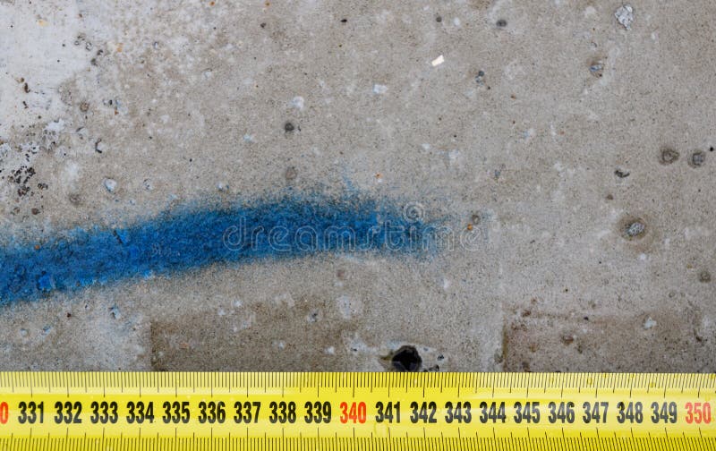 Measuring Ruler on a Concrete Wall Texture Stock Image - Image of rough ...