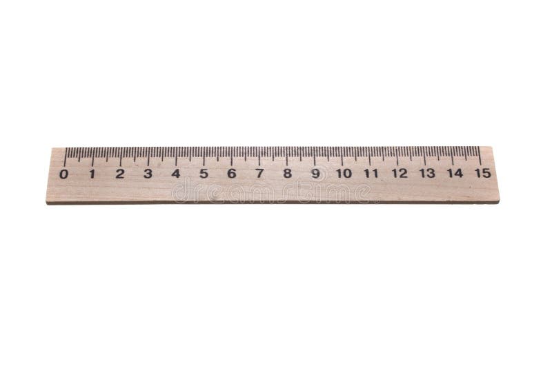Measuring Ruler Isolated on White Background Stock Photo - Image of ...