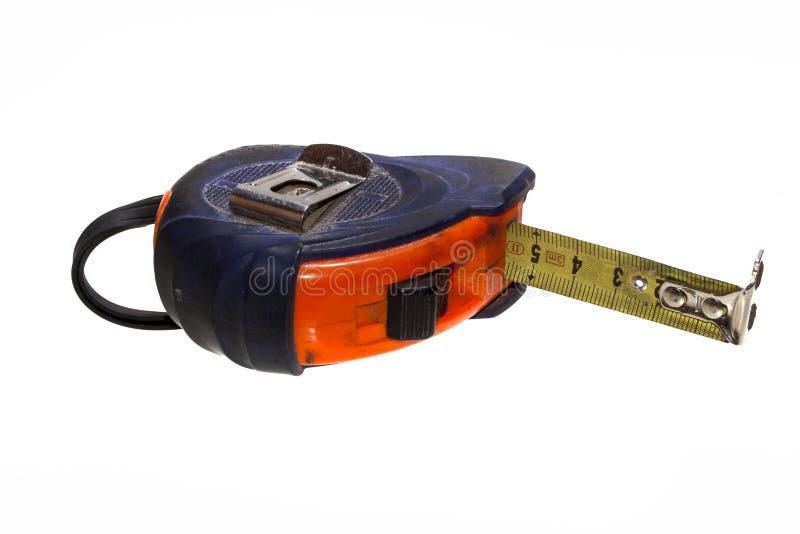 Measuring Ruler Isolated on White Background Stock Photo - Image of ...