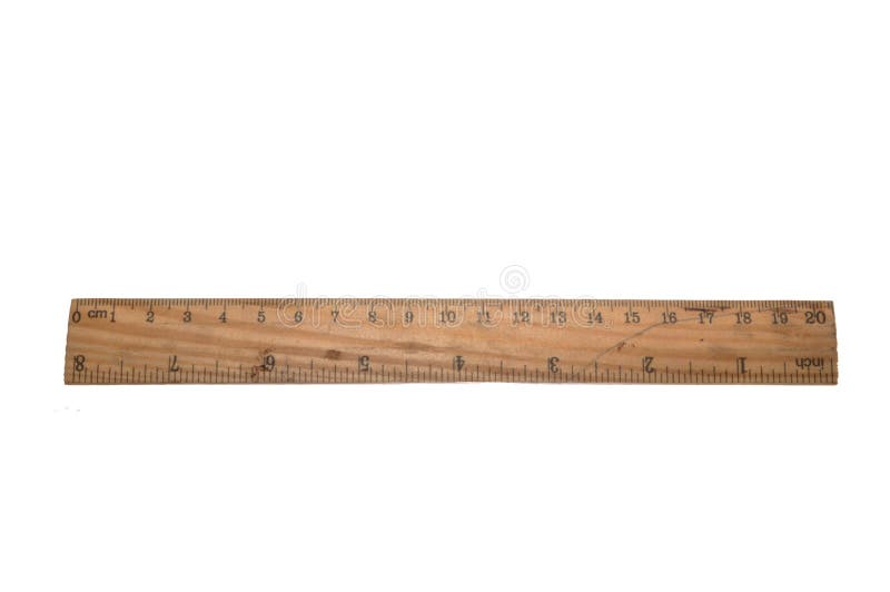 Measuring Ruler Isolated on White Background Stock Photo - Image of ...