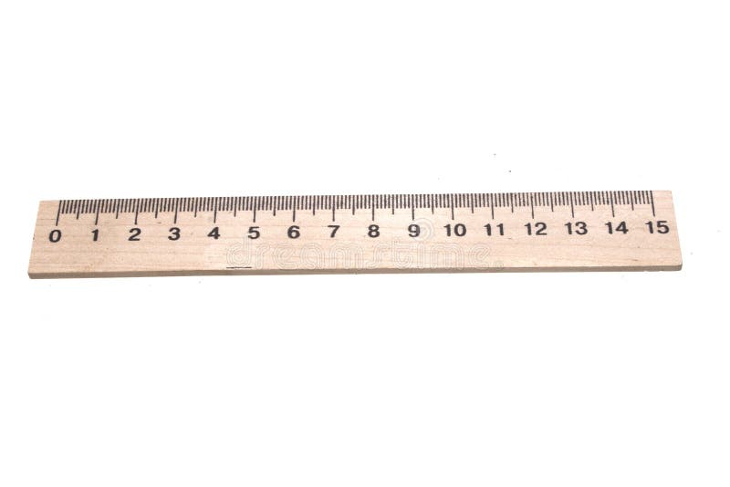 Measuring Ruler Isolated on White Background Stock Photo - Image of ...