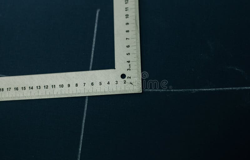 Measuring Ruler on the Table Stock Photo - Image of measuring, designer ...