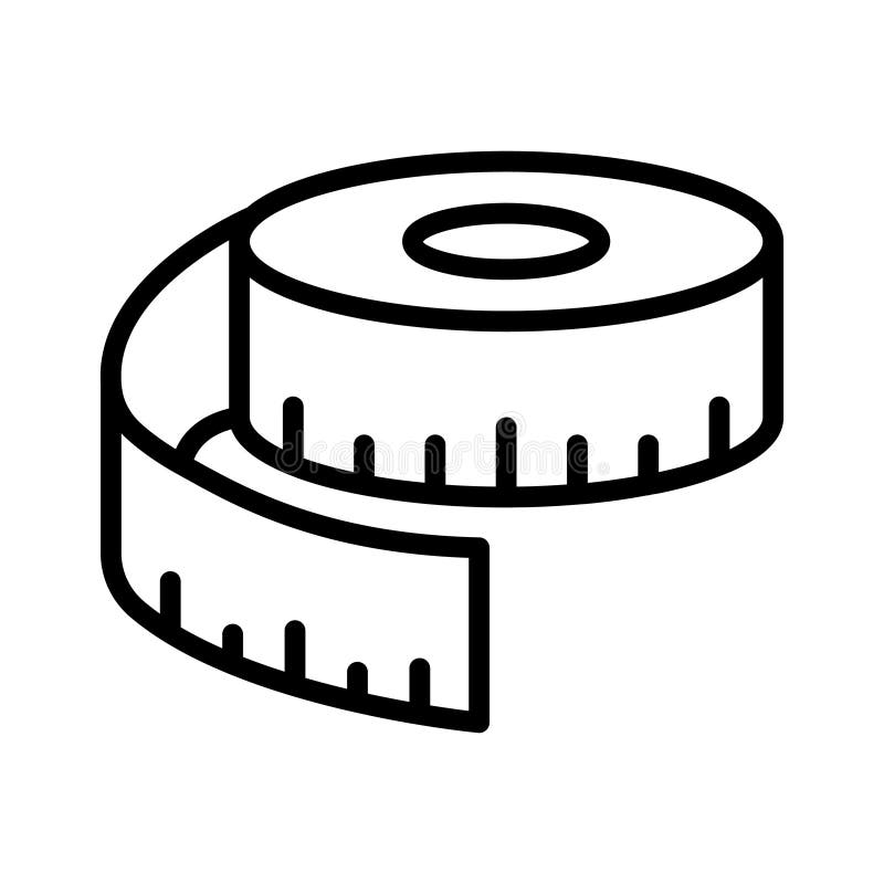 Measuring, Ruler, Tape Ruler, Tool Fully Editable Vector Icon Stock ...