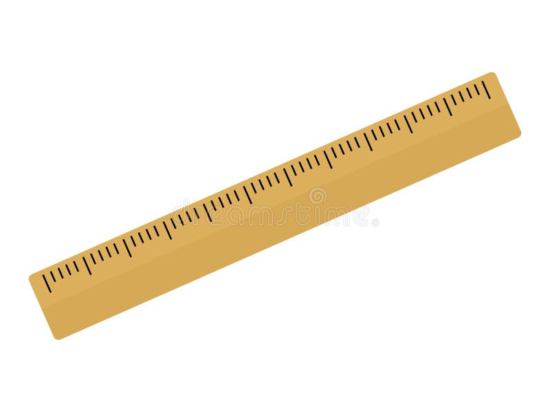 Measuring Ruler. Vector Illustration School Vector Beige Eps Stock ...