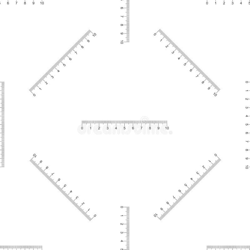 Measuring Scale, Markup for Rulers Icon Isolated on Transparent ...