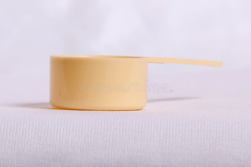 Measuring Scoop for Powder on White Background Stock Image - Image of ...