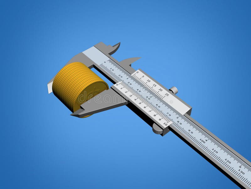 Measuring Some Coin stock photo. Image of budget, coin - 12604668