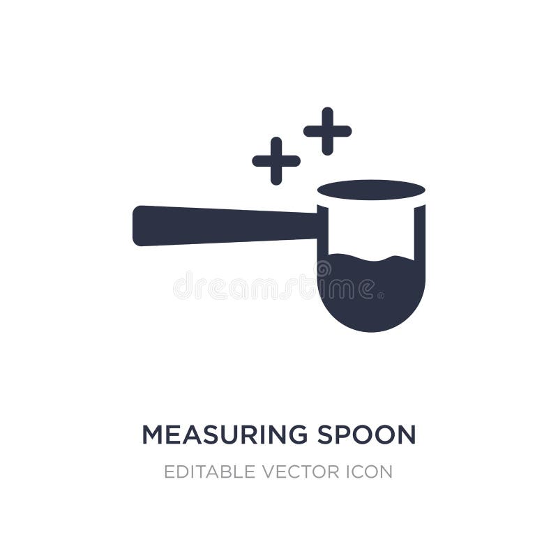Measuring Spoon Icon on White Background. Simple Element Illustration ...