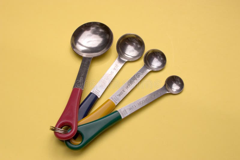Measuring spoons stock image. Image of baking, amount, size - 256651