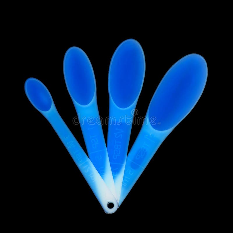 Measuring spoons closeup stock photo. Image of measure - 246102654