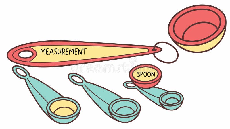 Measuring Spoons with Labels Design, Vector Design Generative AI Stock ...