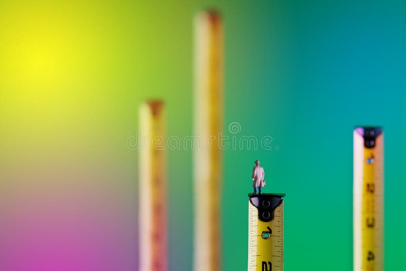 Measuring Success stock photo. Image of specialist, mini - 1296332