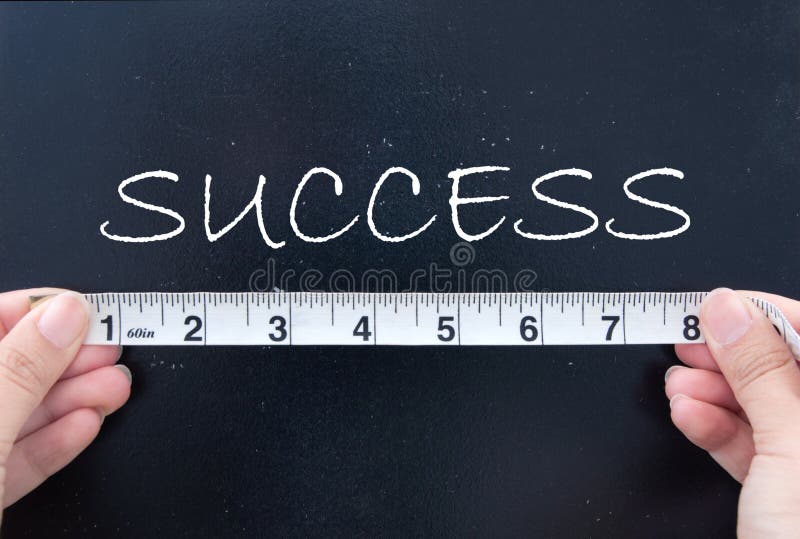 Success Concept with Tape Measure Stock Image - Image of measuring ...