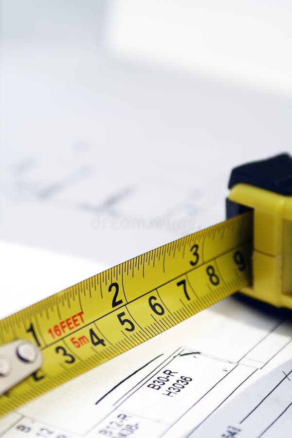 Measuring tape stock image. Image of handyman, remodel - 7931349