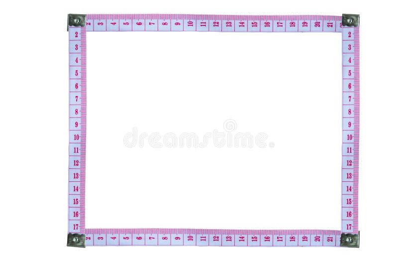Measuring Tape Arranged To Be Rectangular with Copyspace that Yo Stock ...