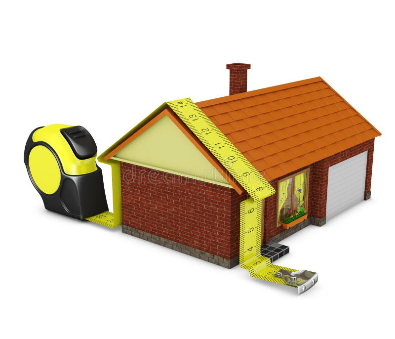 Measuring Tape Ruler House Floorplan Stock Illustrations – 514 ...