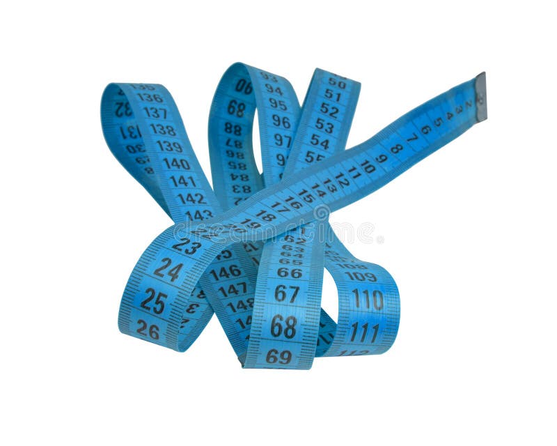 Measuring Tape Centimeter Long Isolated on the White Background Stock ...