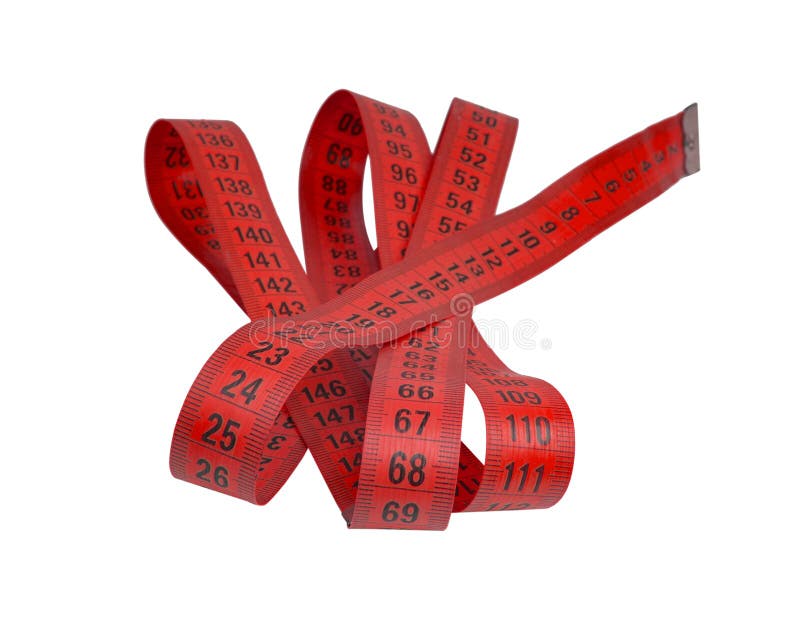 Measuring Tape Centimeter Long Isolated on the White Background Stock ...